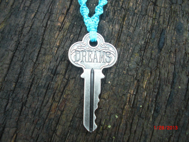 Engraved Key Necklace on Luulla
